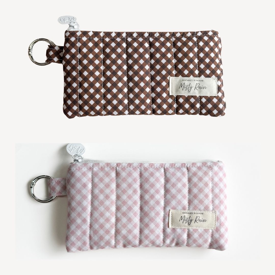 Gingham Slim Organizer Bundle – Misty Rain